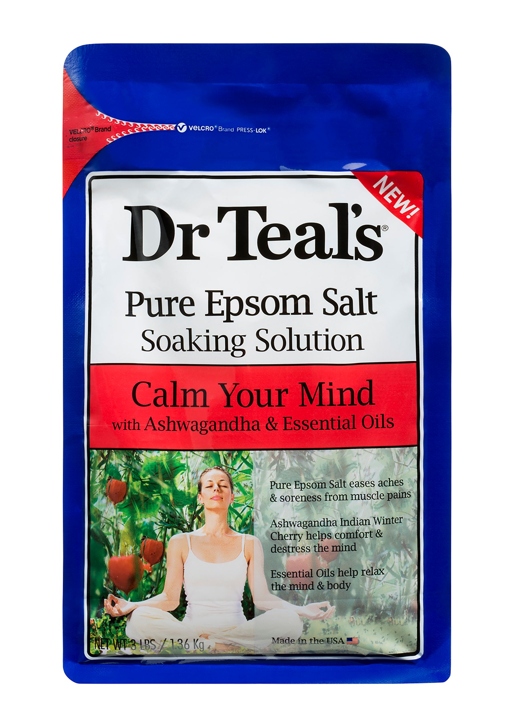 Dr Teals Ashwagandha Epsom Salt Soaking Solution - 3 Lbs | NICHE ...