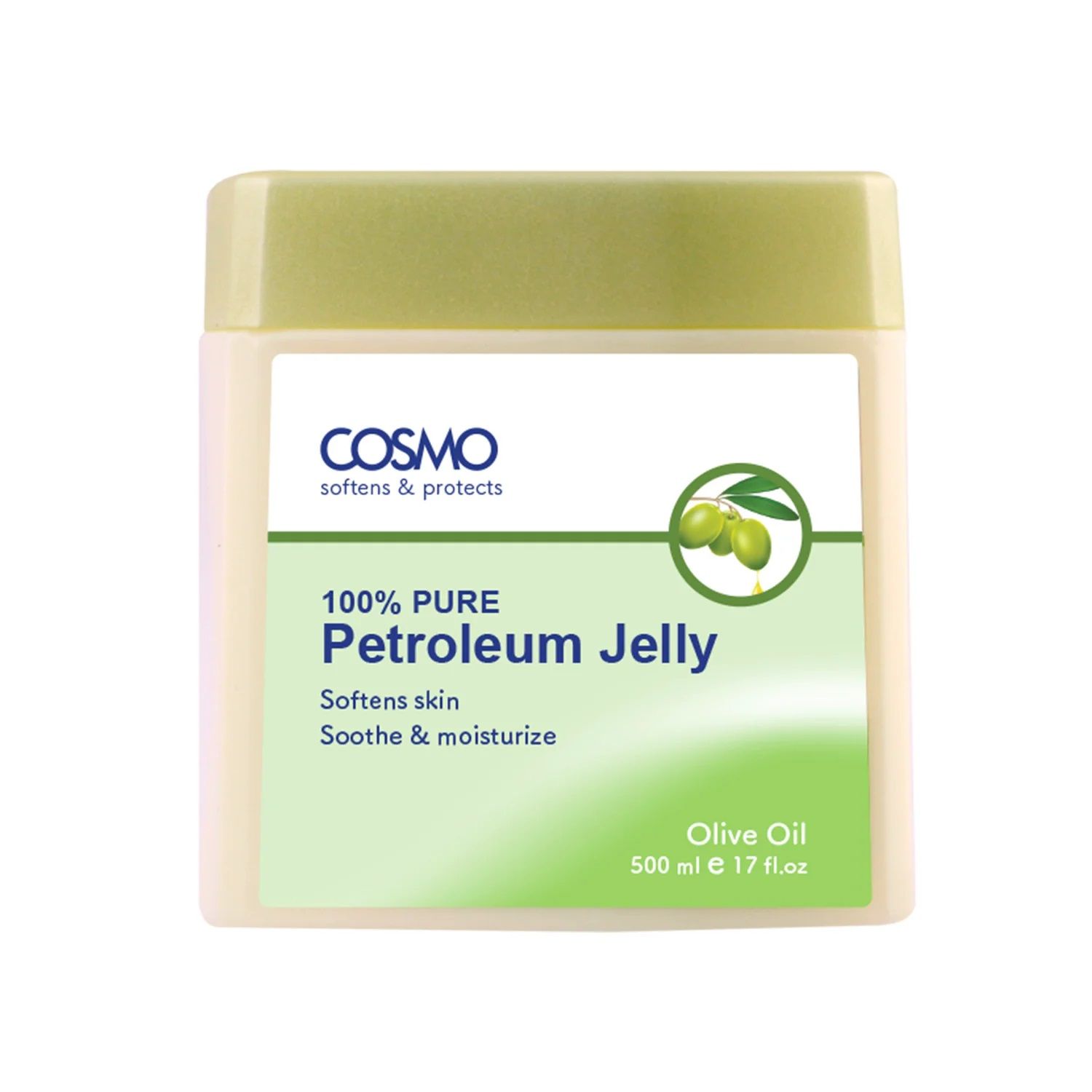 COSMO OLIVE OIL PETROLEUM JELLY 500ML | NICHE TRADING QATAR