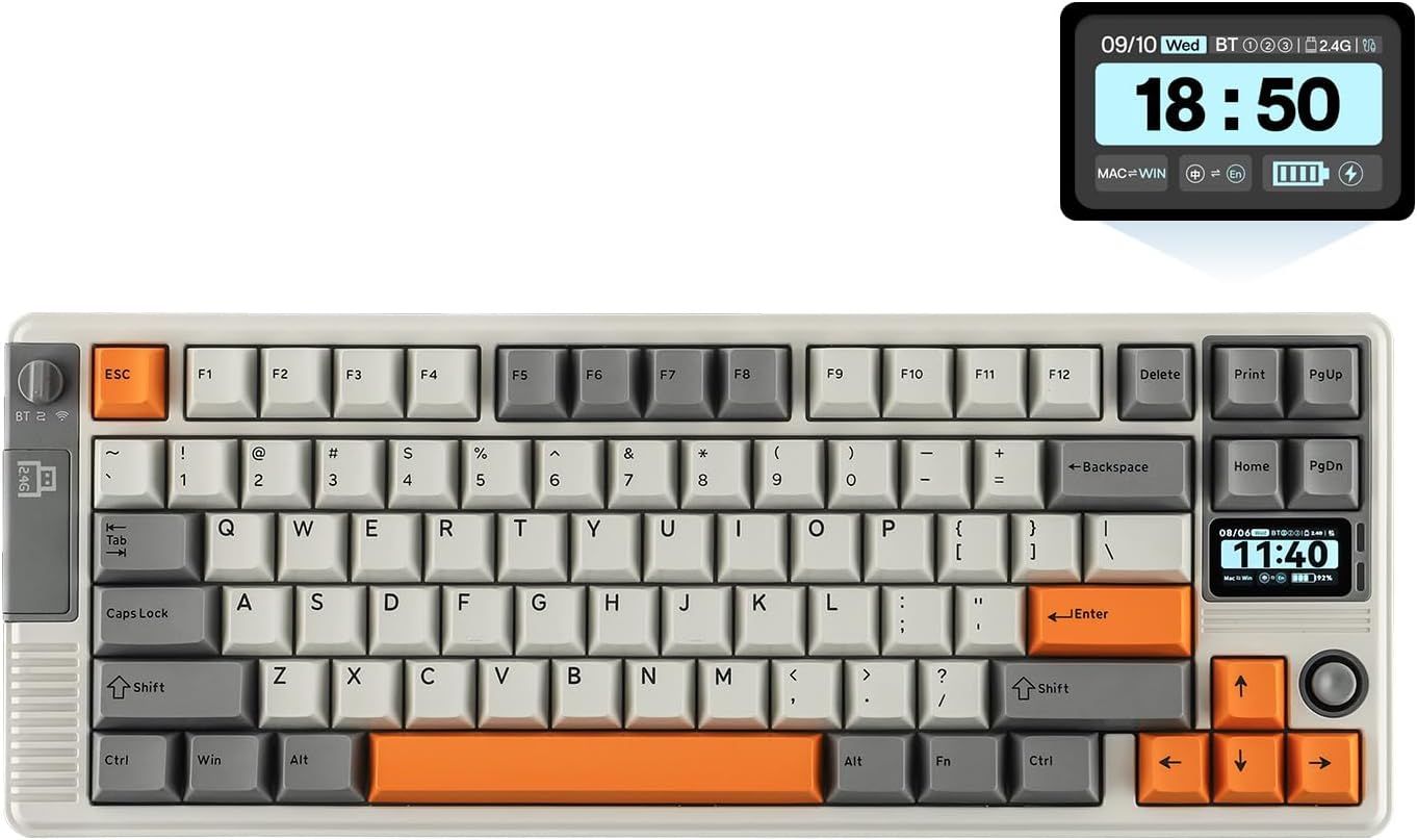 EPOMAKER RT85 Wireless Mechanical Keyboard with Joystick & D ...